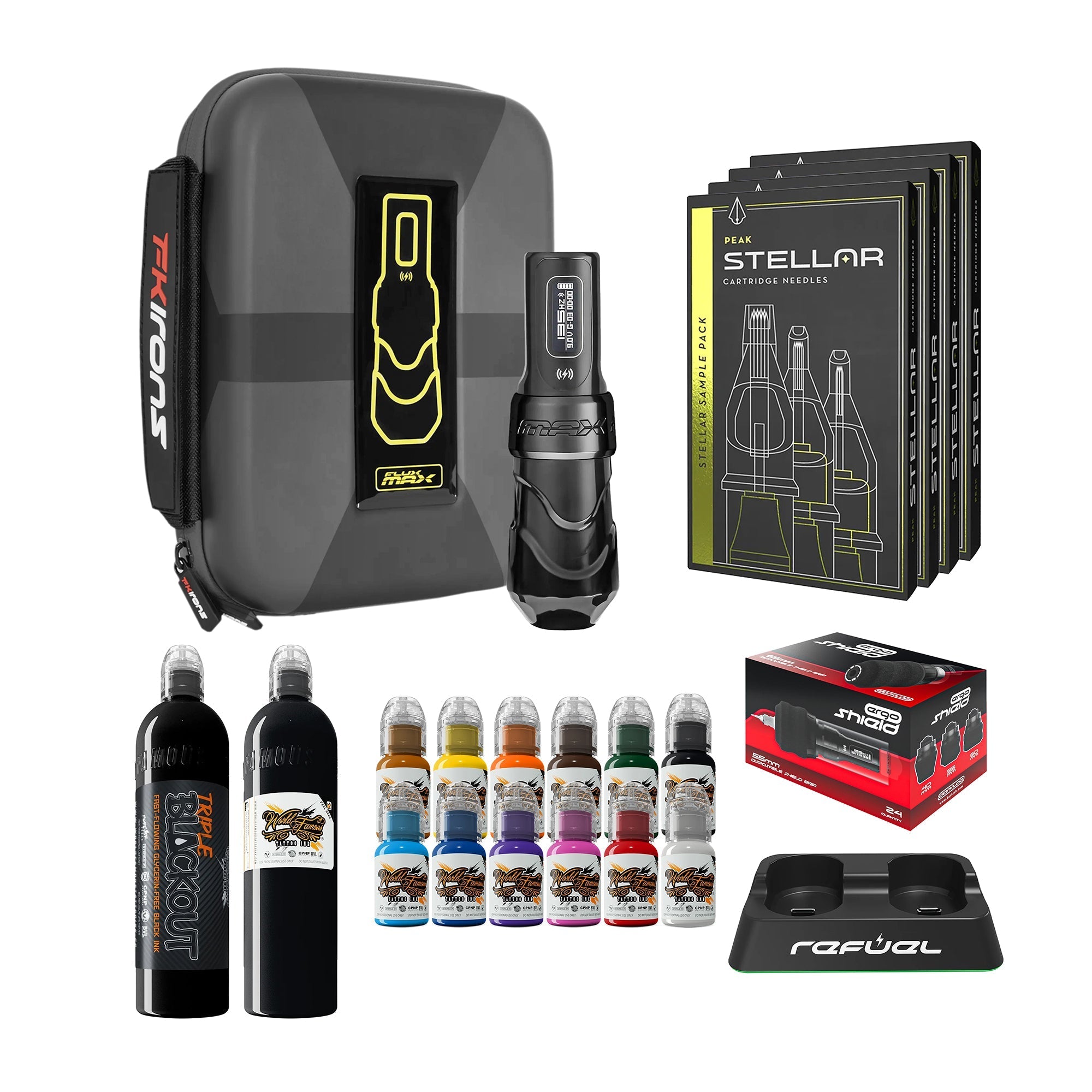 FK Irons Flux Max Bundle With 1 PowerBolt Battery – Pick Color and Str